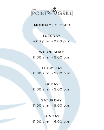 The Point Grill Information - Swan Point Yacht & Country Club